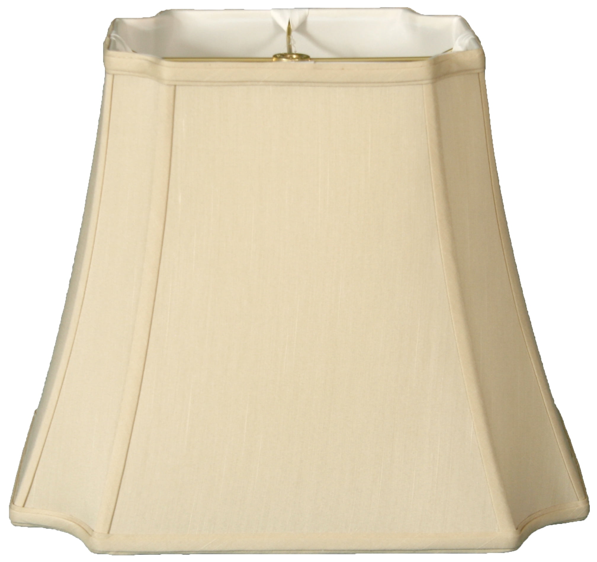 Royal Designs 11" Rectangle Inverted Cut Corners Lamp Shade Beige ...