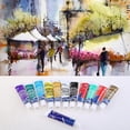 12 Colors Tubes 6ml Paint Tube Drawing Painting Watercolor Pigment Set ...