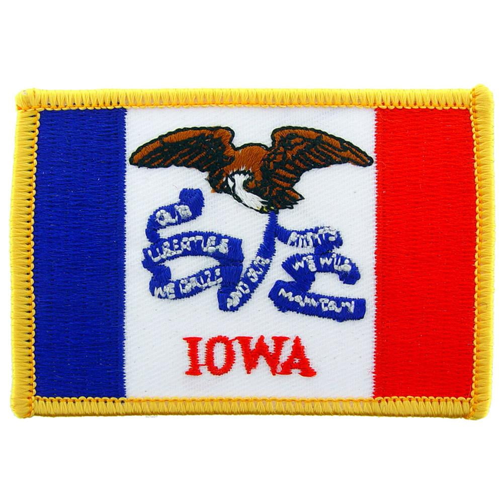 Iowa State Flag Patch 2 1/2" x 3 1/2" - Walmart.com - Walmart.com