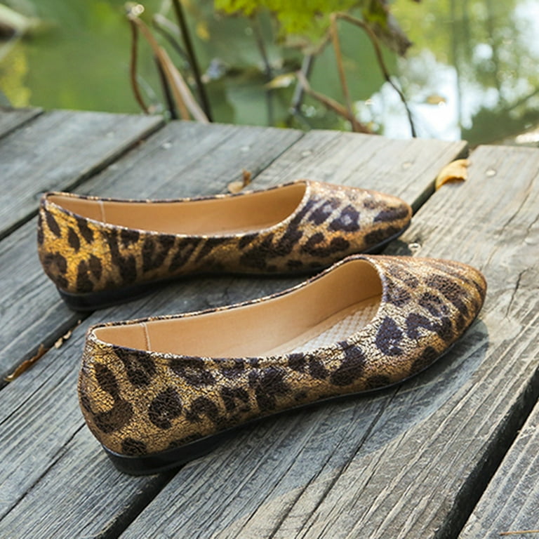 Leopard Flats Shoes For Women Leopard Flats Shoes For Women