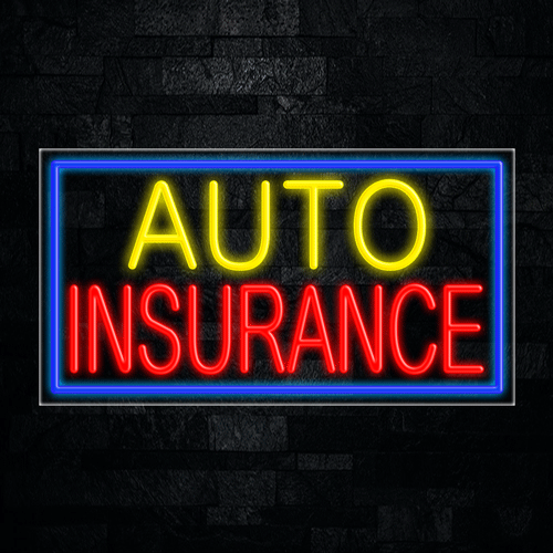 Auto Insurance-LED Neon Sign 33"L x 18"H #31047 - Walmart.com