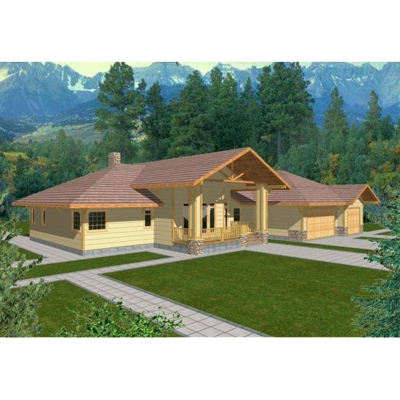 638-1949: Craftsman Traditional 4 Bed, 3 Bath Luxury Home Plan, 1949 Sq ...
