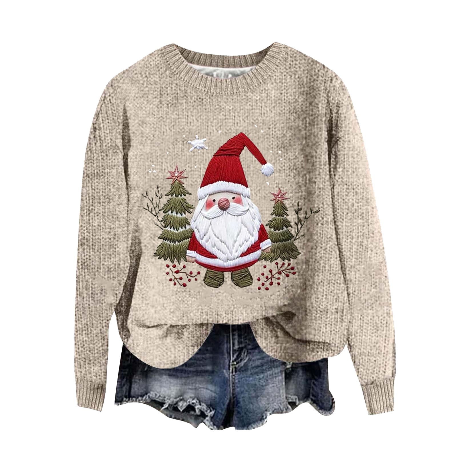 Click here for Zhanying Christmas Sweater Long Sleeve Soft Knit P... prices