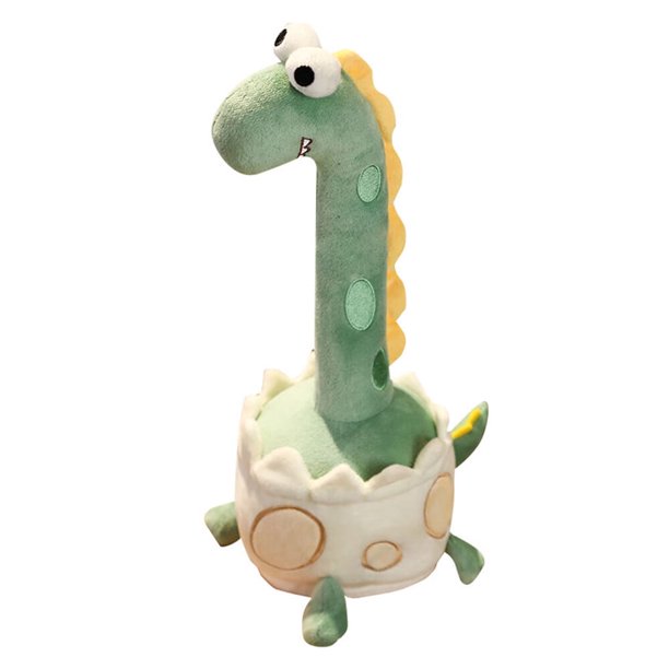 Dancing Talking Toy Dinosaur Plush Toys Talking Sing Repeat Dancing ...