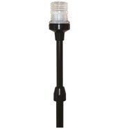 Attwood All-Round Pole Light with Fixed Base, 8", Anti Glare - Walmart.com