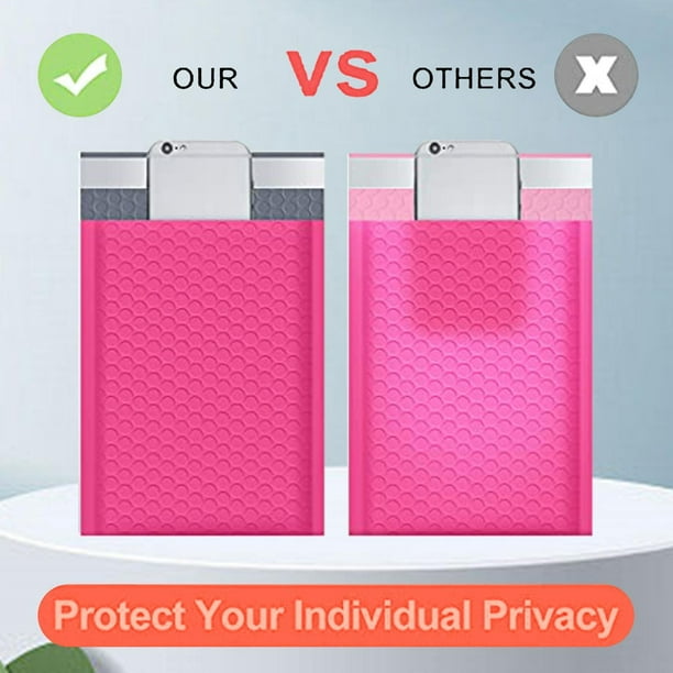 Sobres De Burbujas Ligeros Y Resistentes Al Desgarro, Color Rosa, 25 ...