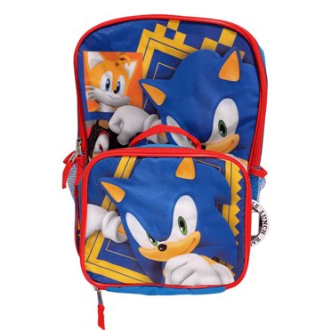 Sonic the Hedgehog 16 Inch Kids School Backpack with Insulated Lunch ...