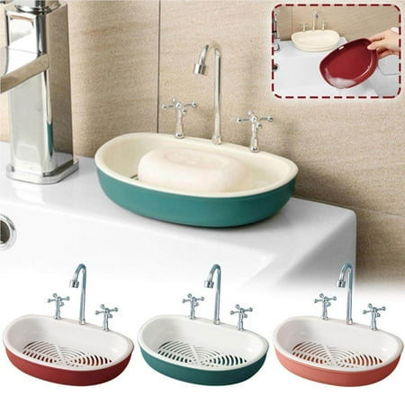 wolftale Soap Box Water Groove Modelling Water Tap Soap Drainers Sink ...