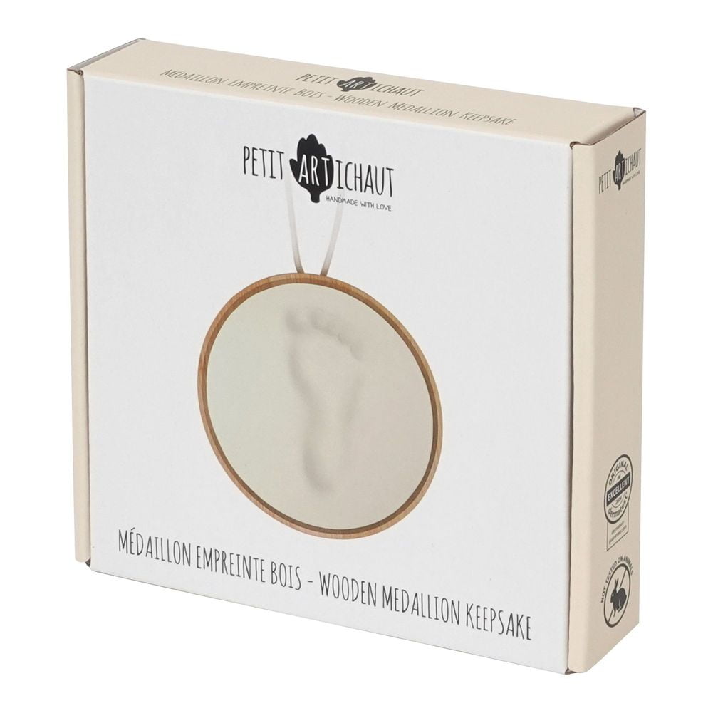 Click here for Petit Artichaut Woodem Medallion Keepsake prices