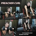 Syedee Arm Workout Preacher Curl Bench, Adjustable Isolated Barbell ...