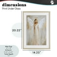 Divine White Robe Angel Birch Framed Print Under Glass, design by Petal ...