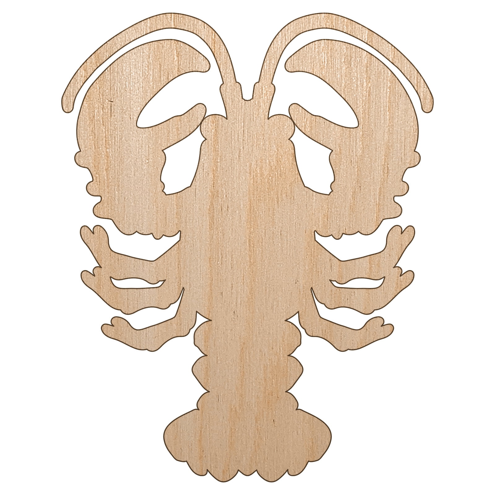 Maine Lobster Silhouette Wood Shape Unfinished Piece Cutout Craft DIY ...