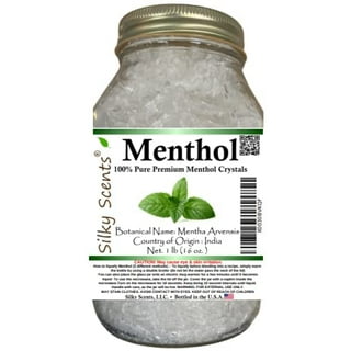 Menthol Crystals 100% PURE ORGANIC - Natural Resealable Bag 1 oz - 25 ...