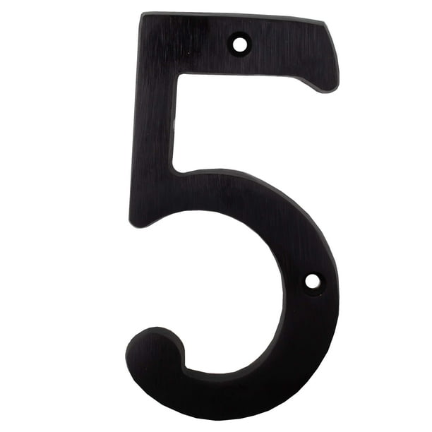 House Number 5 Stone Harbor Hardware, 10 cm, negro mate | Bodega ...