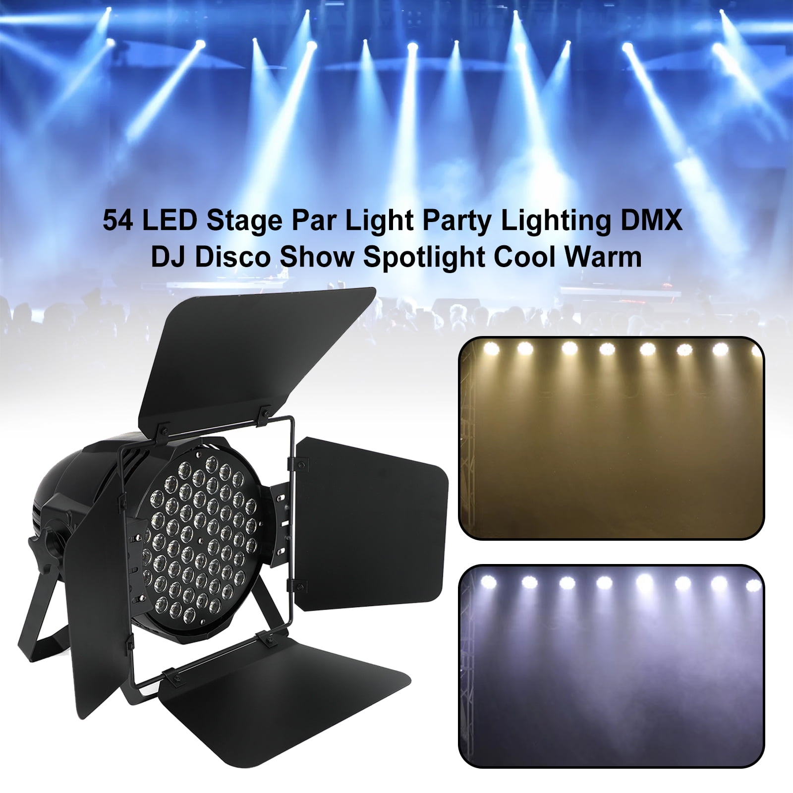 54 LED Stage Par Light Party Lighting DMX DJ Disco Show Spotlight Cool ...