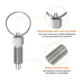 Spring Plunger with Pull Ring M10*1.5 0.79" Thread Length Pin Dia.6mm ...