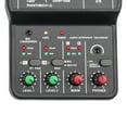 2 Channel Mini Audio Mixer Bluetooth USB DJ Sound Mixing Console ...