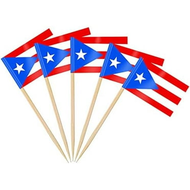 25 Box Wholesale Lot of Puerto Rico Toothpick Flags, 2500 Small Puerto ...