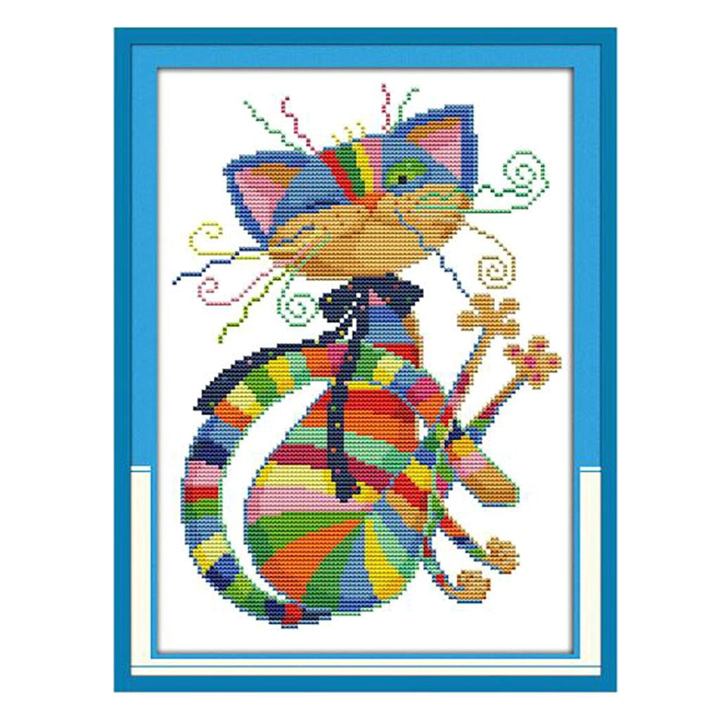 Click here for Jifeng Colorful Cat Cross Stitch Chart Pattern Nee... prices