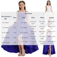 QIUOMBBP Girl's High-Low Dress Spaghetti Strap Square Neck Dresses ...