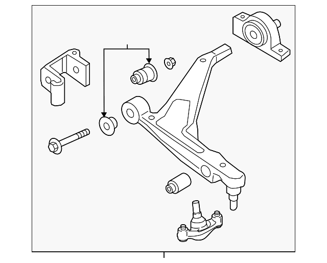 Buy Genuine OE Volvo Lower Control Arm - 32298148 Online at Lowest ...