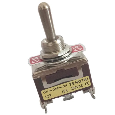 Heavy Duty 3 Pin 3 Position ON-OFF-ON SPDT Momentary Toggle Switch AC ...