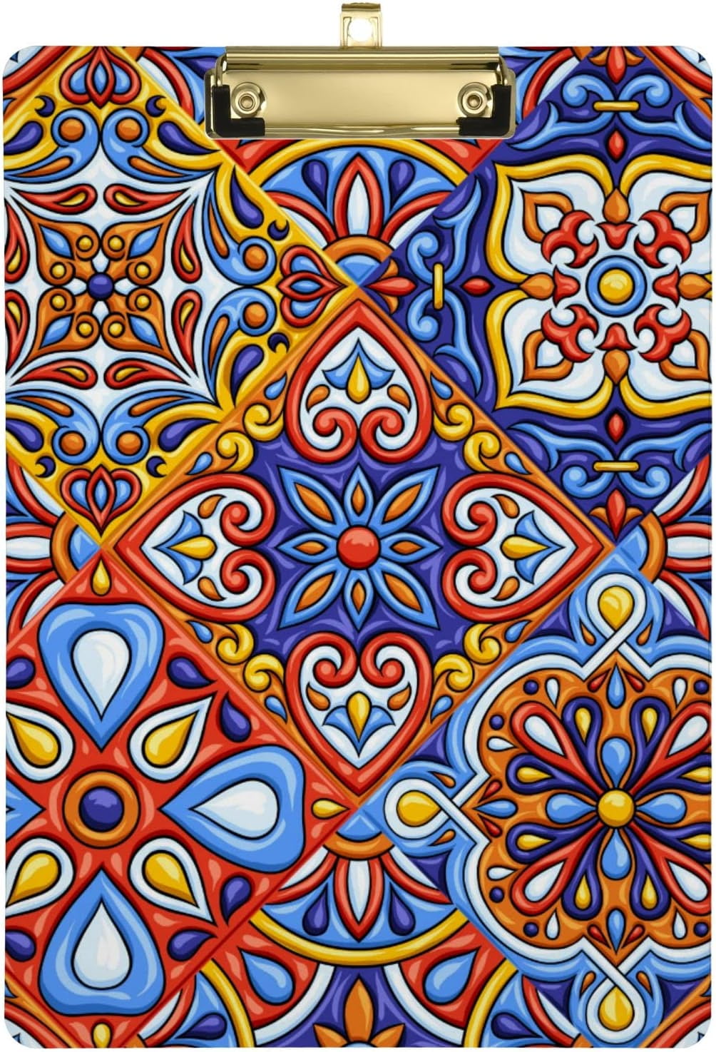 FMSHPON Talavera Ceramic Tile Clipboard Hardboard Wood Nursing Clip ...
