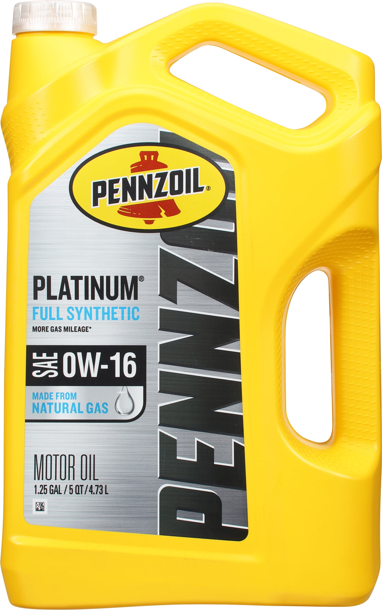 Pennzoil Platinum Full Synthetic 0W-16 Motor Oil, 5-Quart - Walmart.com
