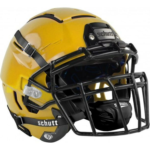 Schutt F7 VTD Adult Football Helmet with Carbon Steel Mask (Gold, XL+ ...