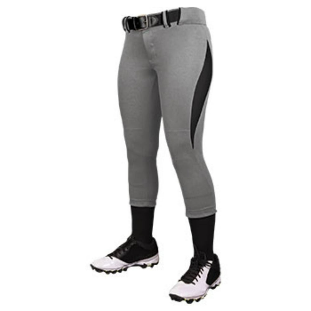 Champro Sports - Champro Womens Surge 2 Color Softball Pant Grey Black ...