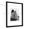DesignOvation Modern Gallery Wood Picture Frame Set, 14x18, Black ...