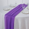 BalsaCircle 72" Purple Extra Premium Chiffon Table Top Runner Wedding ...