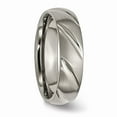Titanium Swirl Design 6mm Satin Band - Walmart.com