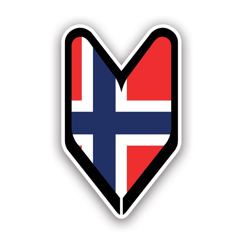 Norwegian Driver Badge Sticker Decal - Self Adhesive Vinyl ...