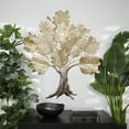 Free Shipping! DecMode Gold Metal Tree Wall Decor with Cutout Details ...