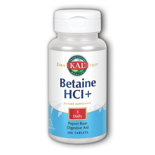 Suplemento Kal Betaine HCl+ 100 comprimidos Kal | Walmart en línea
