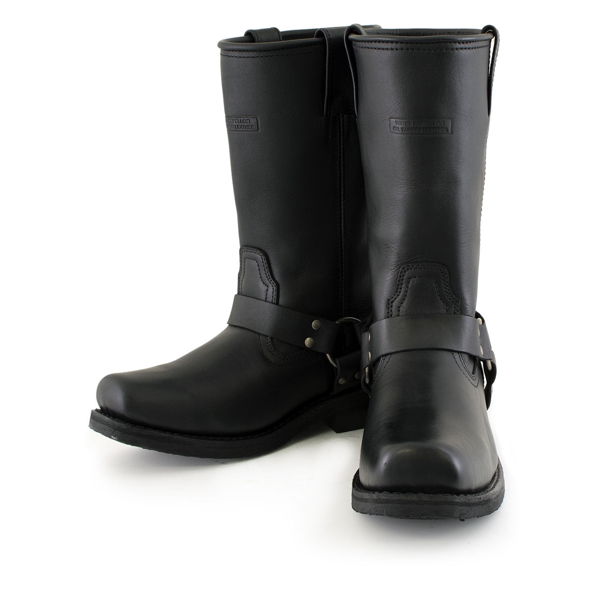 Buy Xelement 1442 Men's 'Classic Harness' Black Leather Motorcycle ...