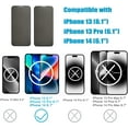 [2 Pack Flexible Matte Privacy Screen Protector for iPhone 13/iPhone13 ...