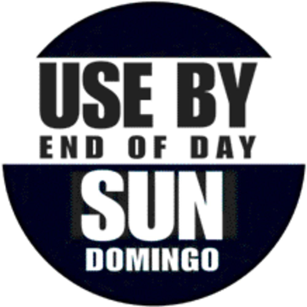 HUBERT® Food Rotation "Use by" Labels Sunday - 3/4"Dia - Walmart.com