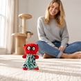 Fluffy Mane Stuffed Lion Interactive Toys Soft Fabric Crinkle Texture ...