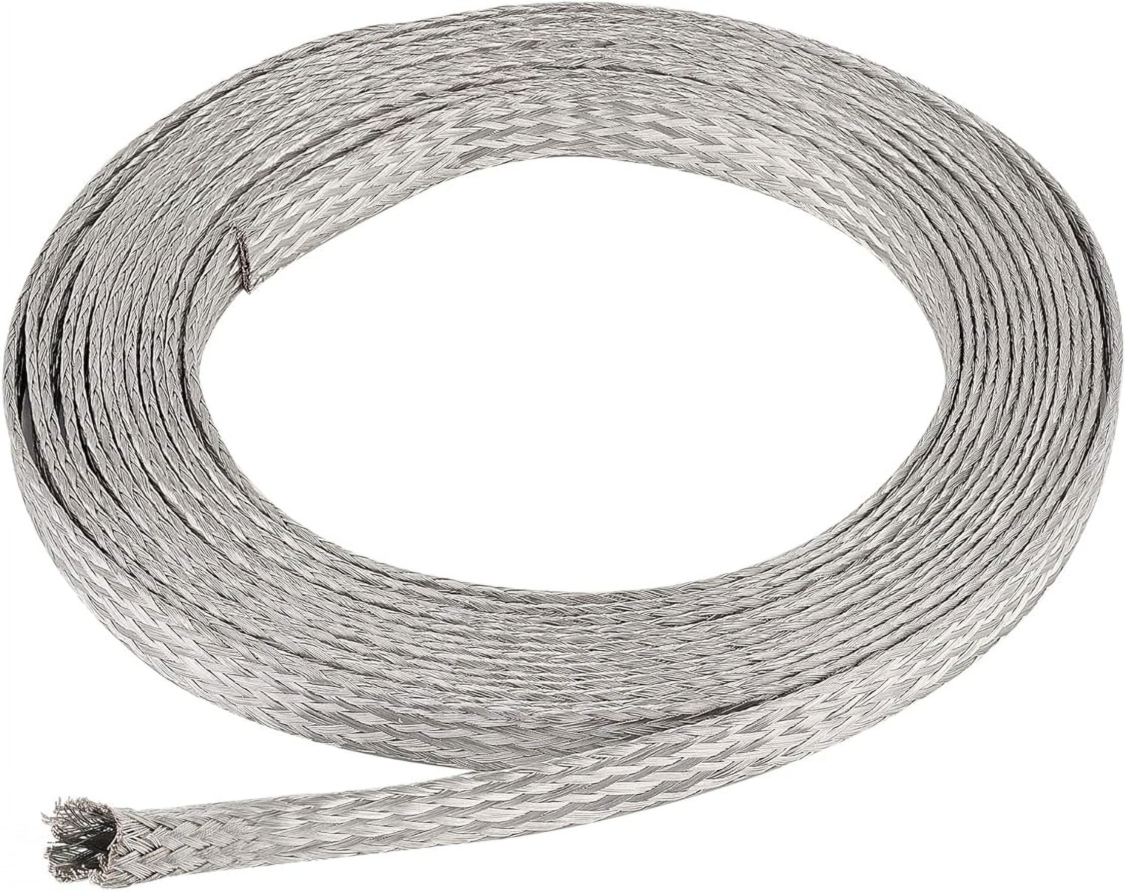 Cable de cobre estañado trenzado plano de 13 pies y 9 mm, alambre ...