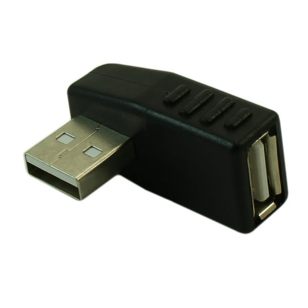 USB 2.0 RIGHT Facing A Male to A Female 90 Degree Right Angle Adapter ...