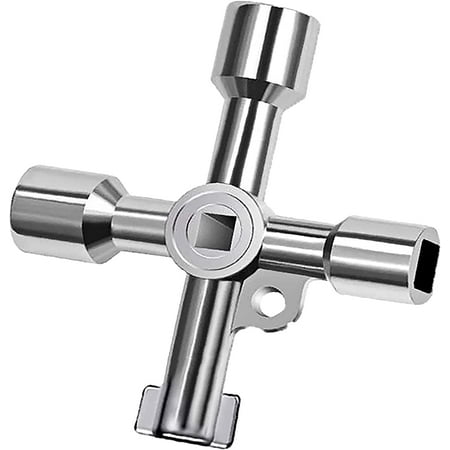 SHARKDOOK 4 Way Key, 4 in 1 Radiator Key Multifunctional Zinc Alloy ...