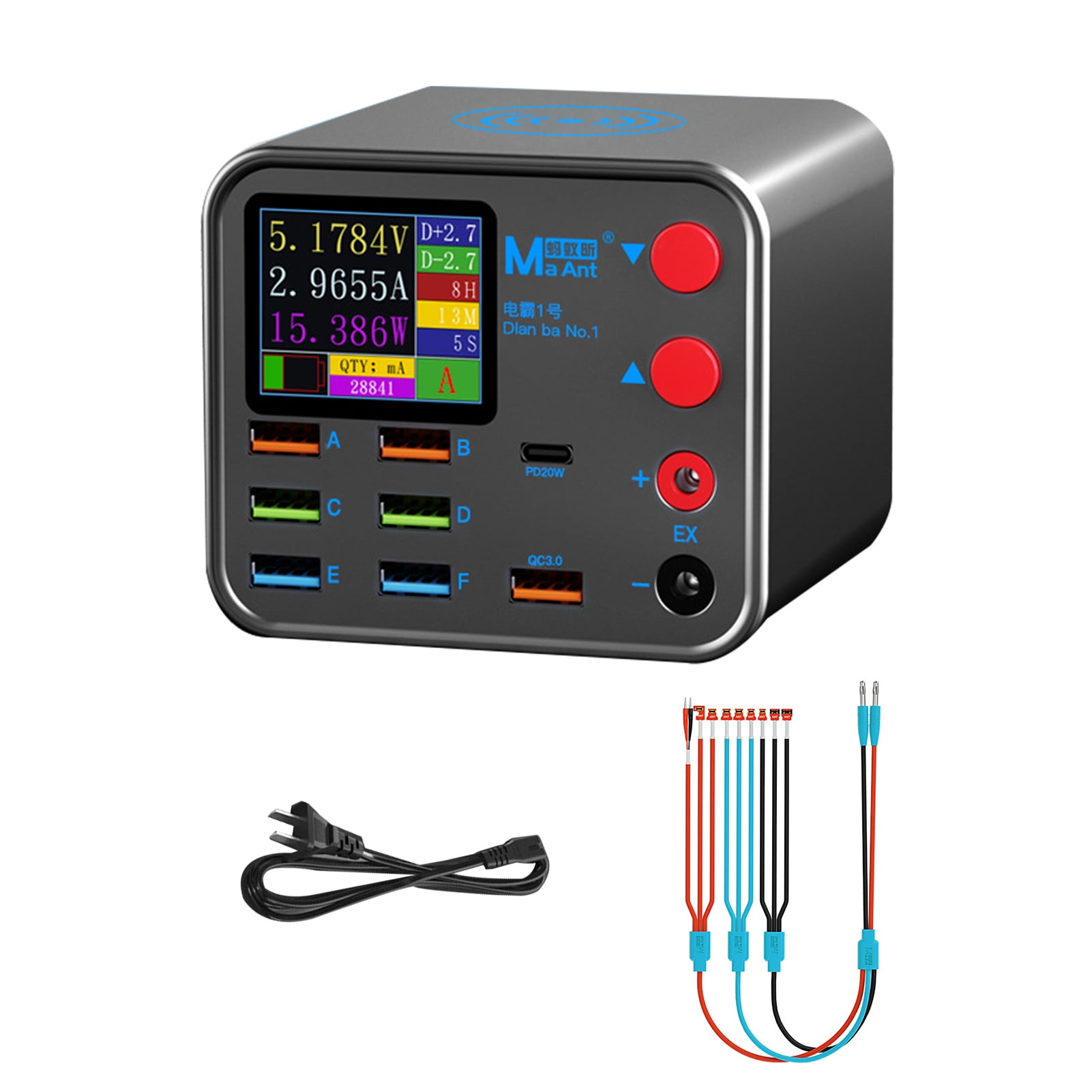 Cargador multifunción MaAnt Dianba 1 de 8 puertos para teléfono móvil ...