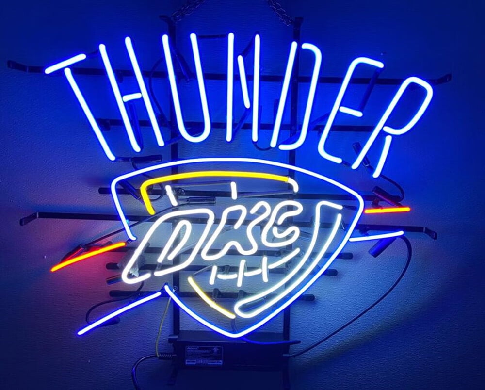 Queen Sense 24"x20" For Oklahoma Citys Sports Team Thunder Neon Sign ...