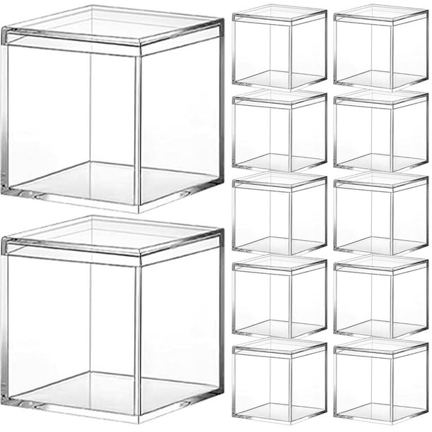 12 piezas bordear cajas de dulces acrílicos transparentes muestran ...