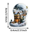 Acrylic Christmas Hanging Pendant Shape Design 6.4x8cm For Tree Wall ...