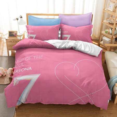 AIMTYD BTS Bangtan Boys 3-Piece Duvet Cover Set Bedding Set Ultra Soft ...