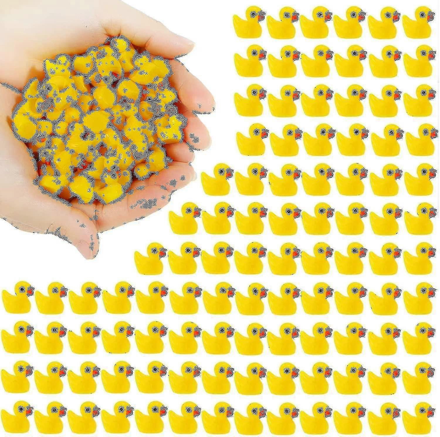 200 piezas de mini patitos amarillos, patitos diminutos, paisaje de ...