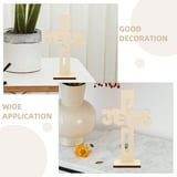 12pcs Graffiti Planks Unfinished Wood Cutouts Cross Slice Wood Craft ...